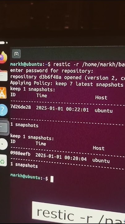 How to Set Up and Use Restic for Linux Backups - YouTube