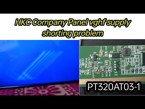 32 Inch Led Tv panel PT320AT03-1 no display problem repair || Led tv gate lines shorting problem