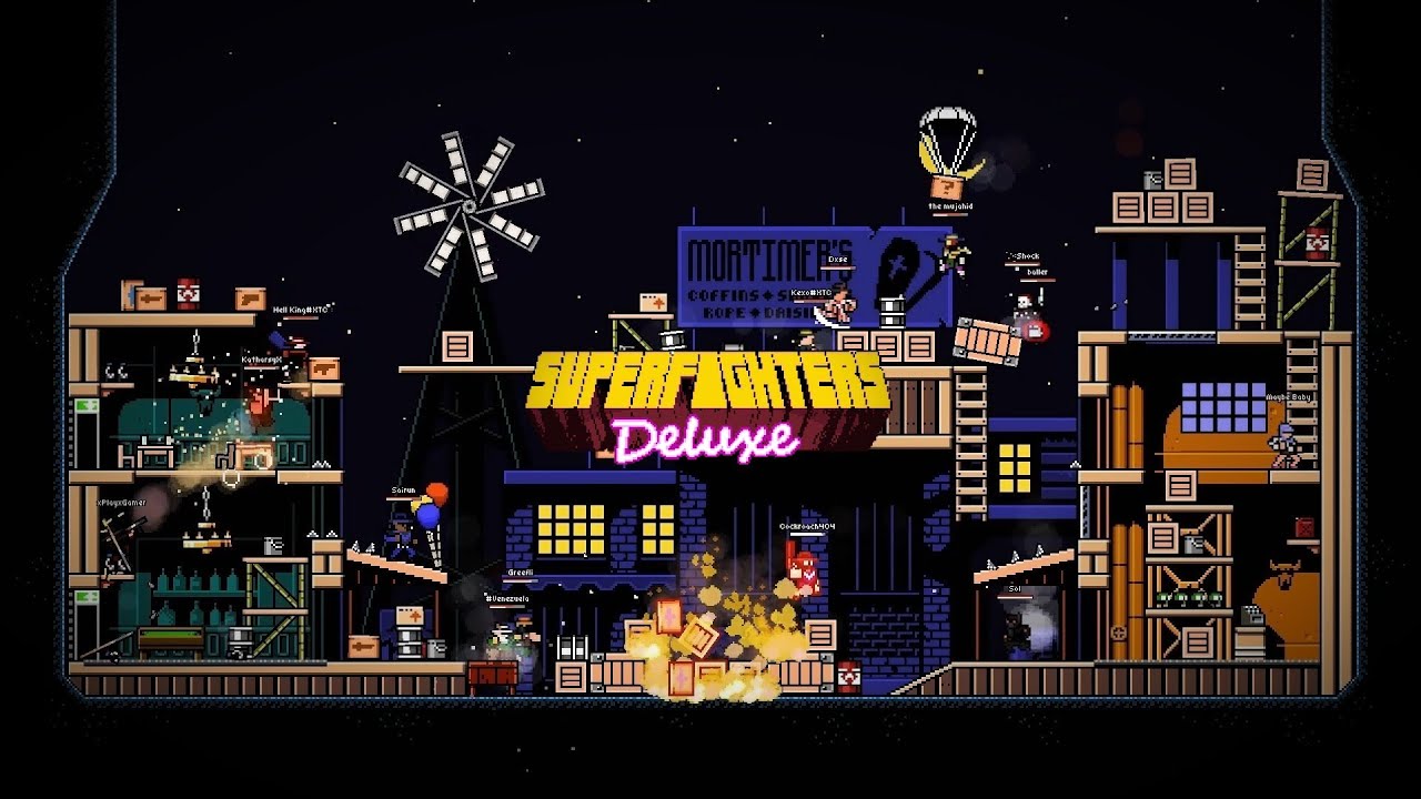 Superfighters Deluxe Multiplayer gameplay with 16 players. - YouTube