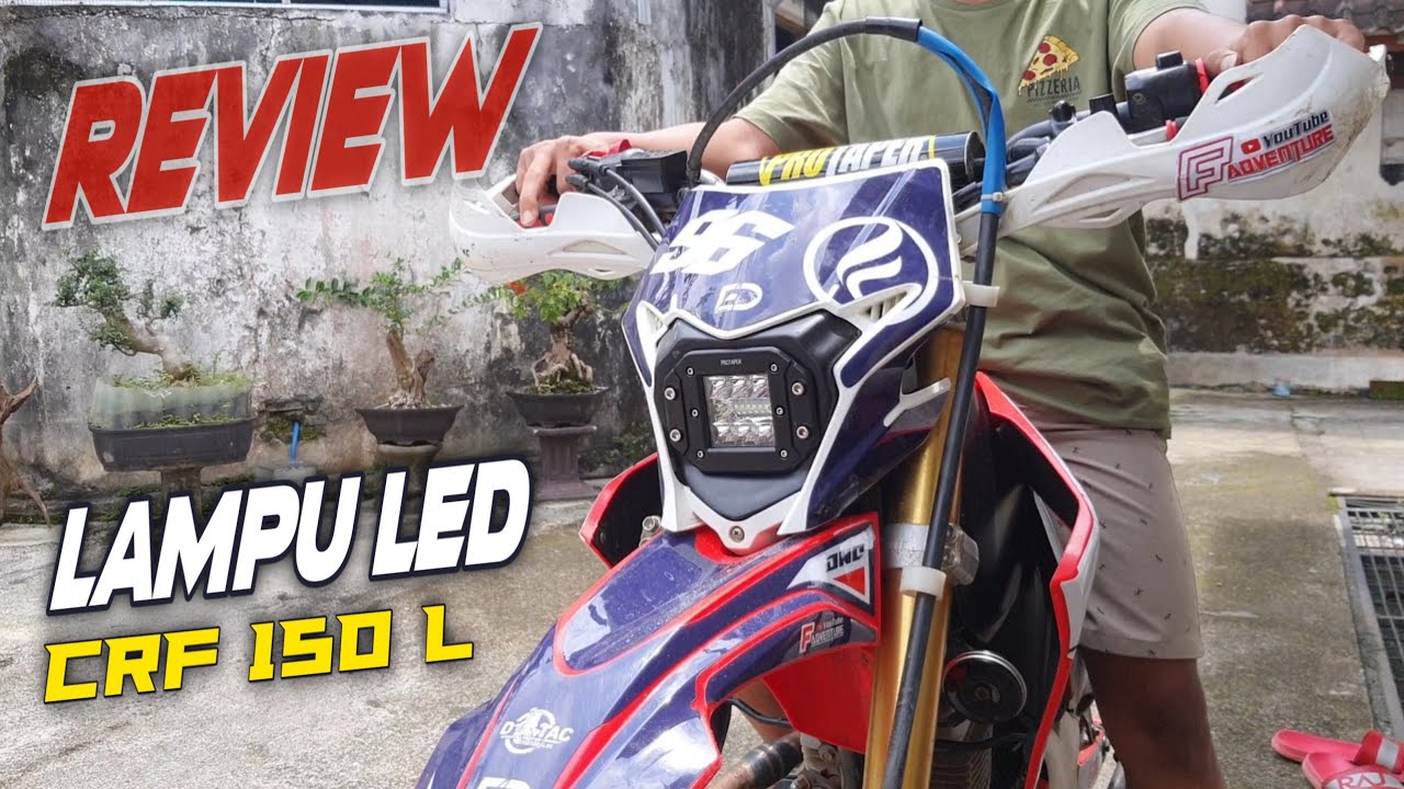 REVIEW & PEMASANGAN Lampu LED CRF 150 L ‼️ Modifikasi Ringan - YouTube
