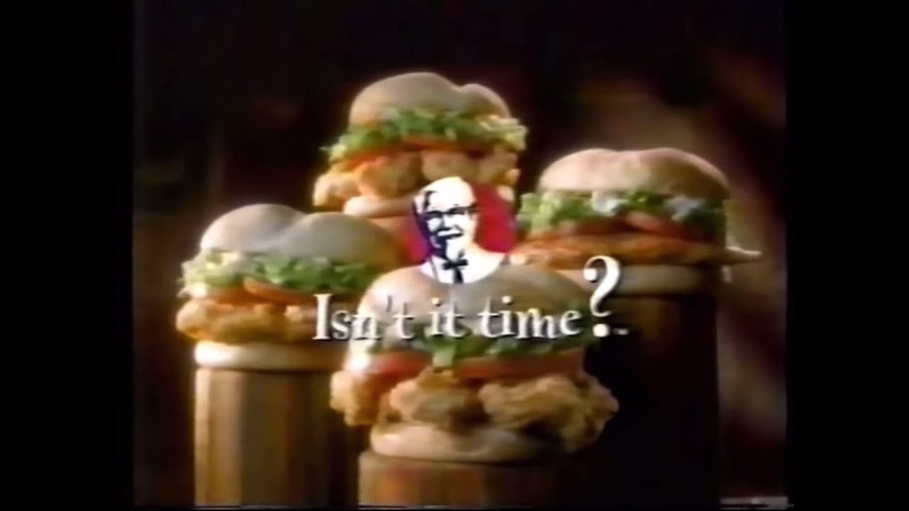 KFC - Four New Chicken Sandwiches (1998) :30 (USA) - YouTube