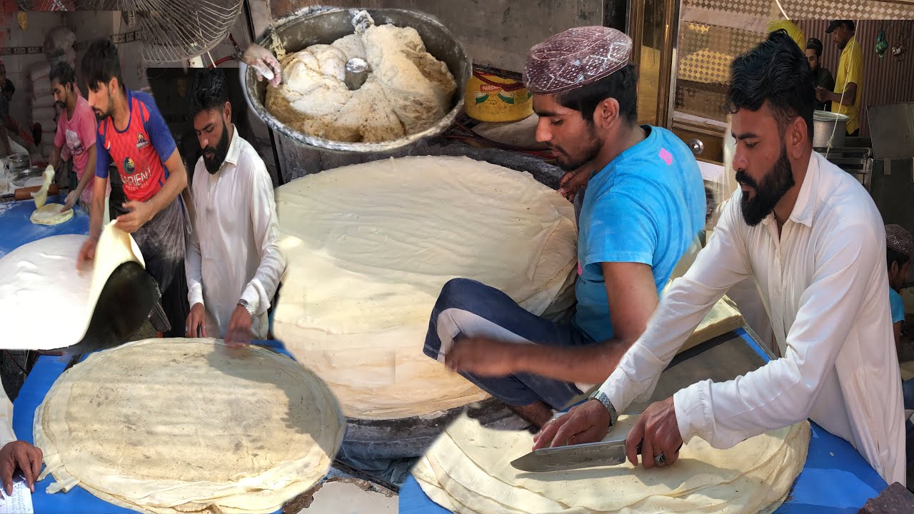 Manda Roti Making | Roll and samosa patti | Dough Machine Modern Food ...