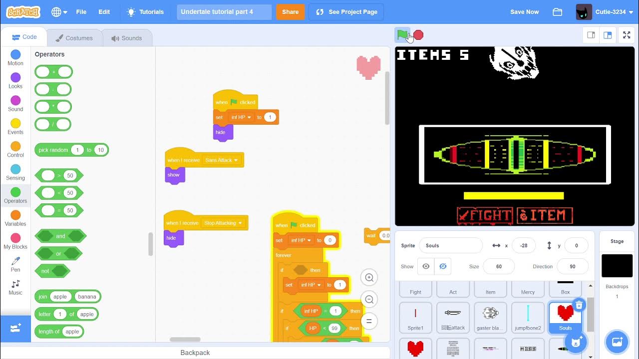 How to make a sans battle on scratch! | part 4 - YouTube