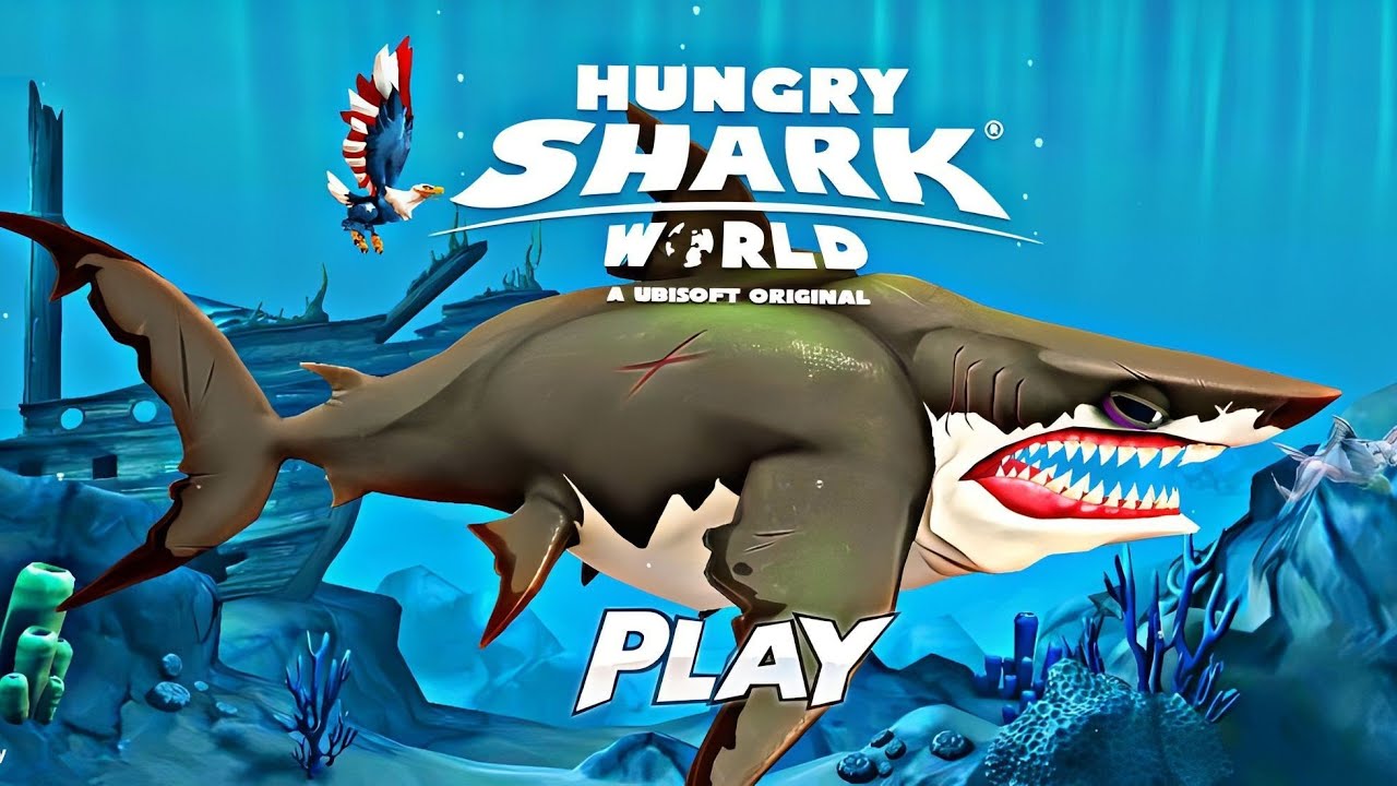 Megalodon Shark Best Gameplay | Hungry Shark World | Maglodon Shark ...