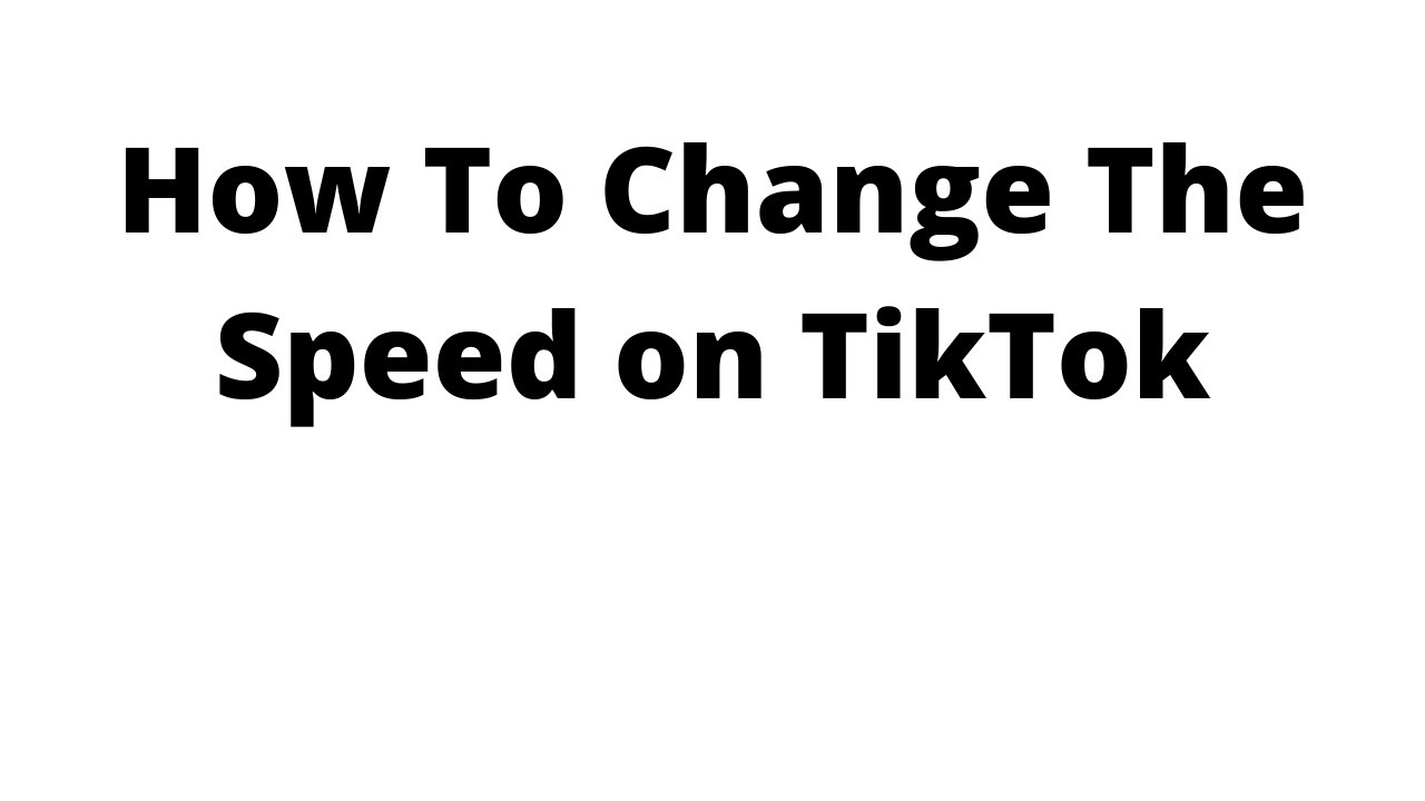 How To Change The Speed On Tiktok how To Change The RECORDING Speed On how-to-change-the-speed-on-tiktok-how-to-change-the-recording-speed-on