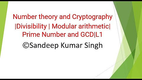 Number Theory and Cryptography(Discrete Mathematics) - YouTube