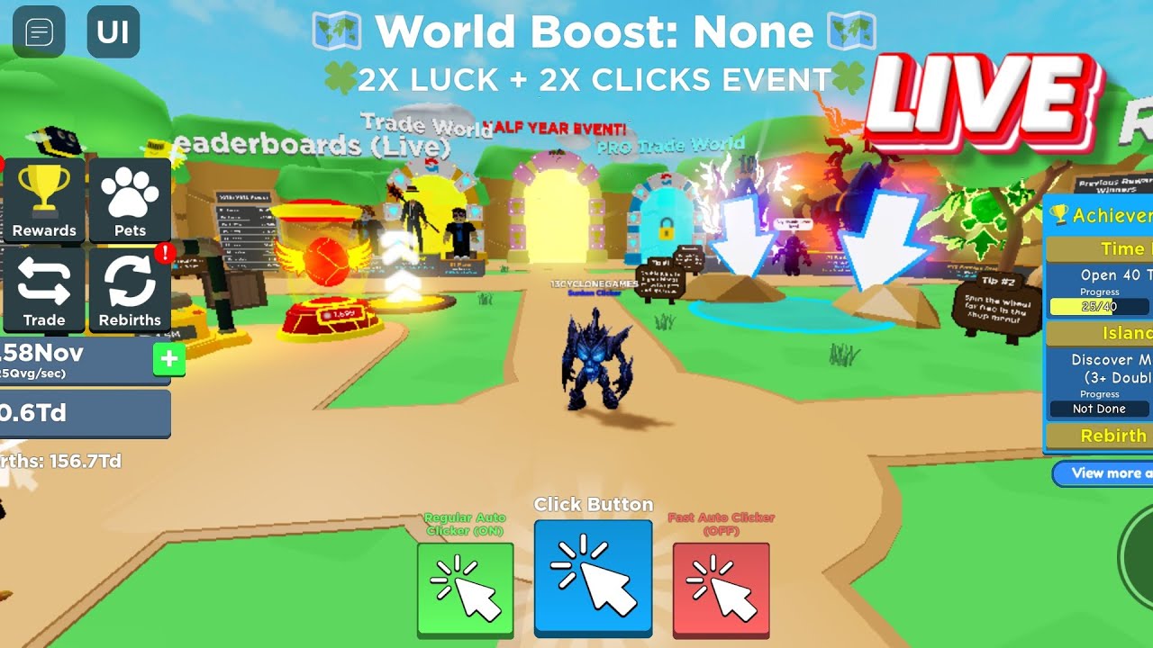 [UPDATE 🔥]⚡CLICKER SIMULATOR LIVE ⚡ ROBLOX ⚡ CYCLONE YT - YouTube