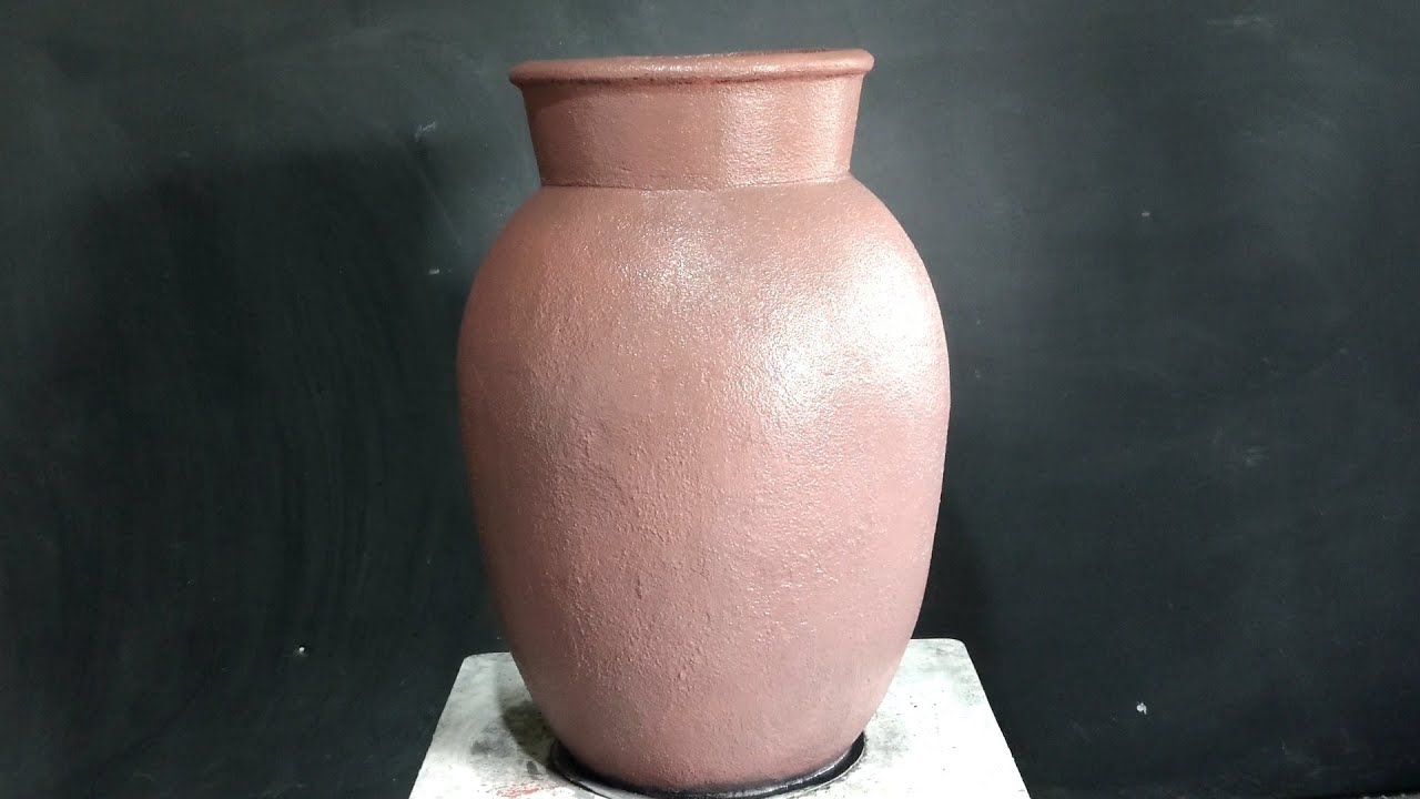 Cara Bikin Pot Ukuran Besar //How to make a Decorative Barrel Pot - YouTube