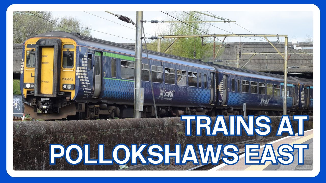 TRAINS at POLLOKSHIELDS EAST railway station - YouTube