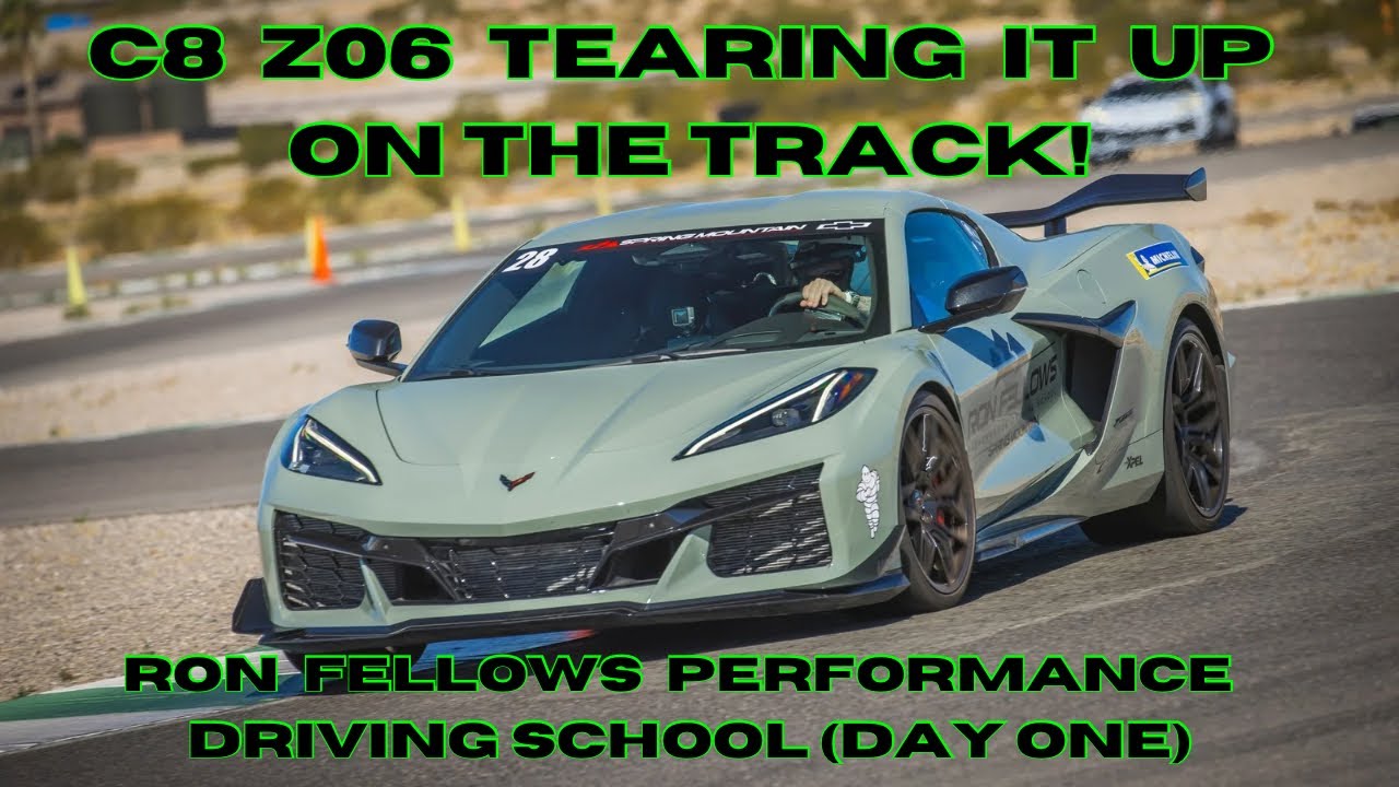 Pushing the C8 Z06 HARD ON THE TRACK at Ron Fellows with GoPro and PDR ...