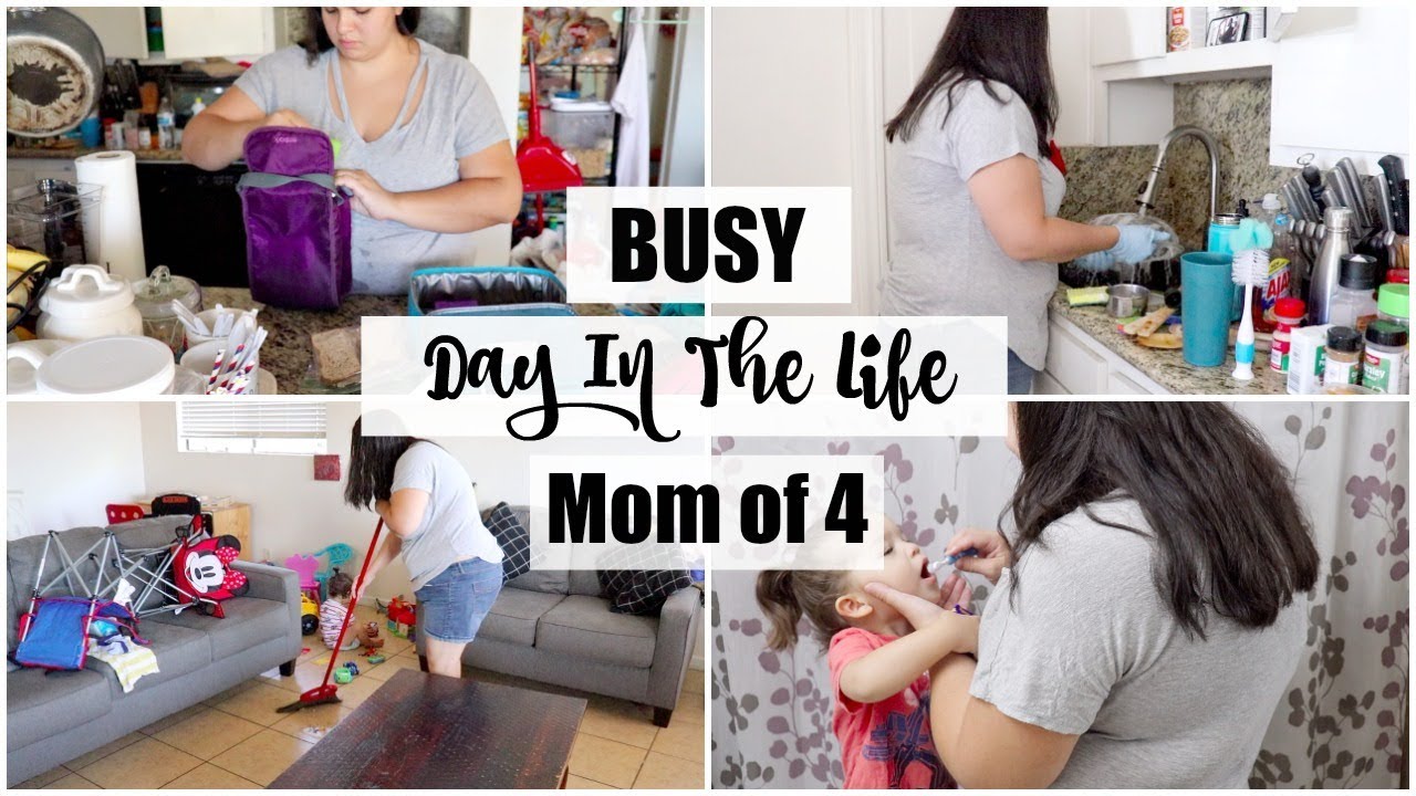 DAY IN THE LIFE! | BUSY MOM OF 4 - YouTube