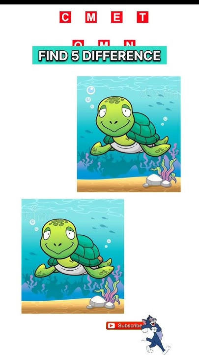 Find The Difference Turtle Edition #284 #shorts - Youtube