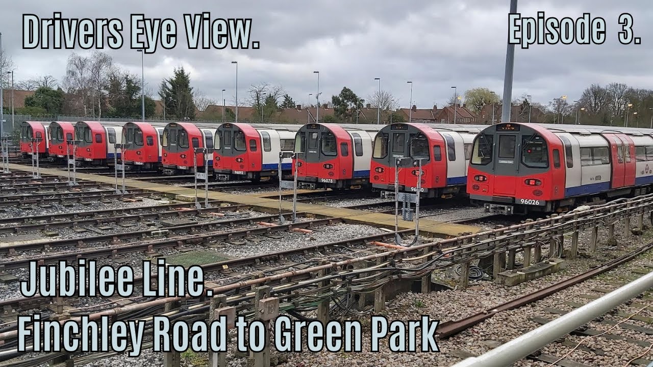 DRIVERS EYE VIEW | Jubilee Line 1996TS: Finchley Road to Green Park ...