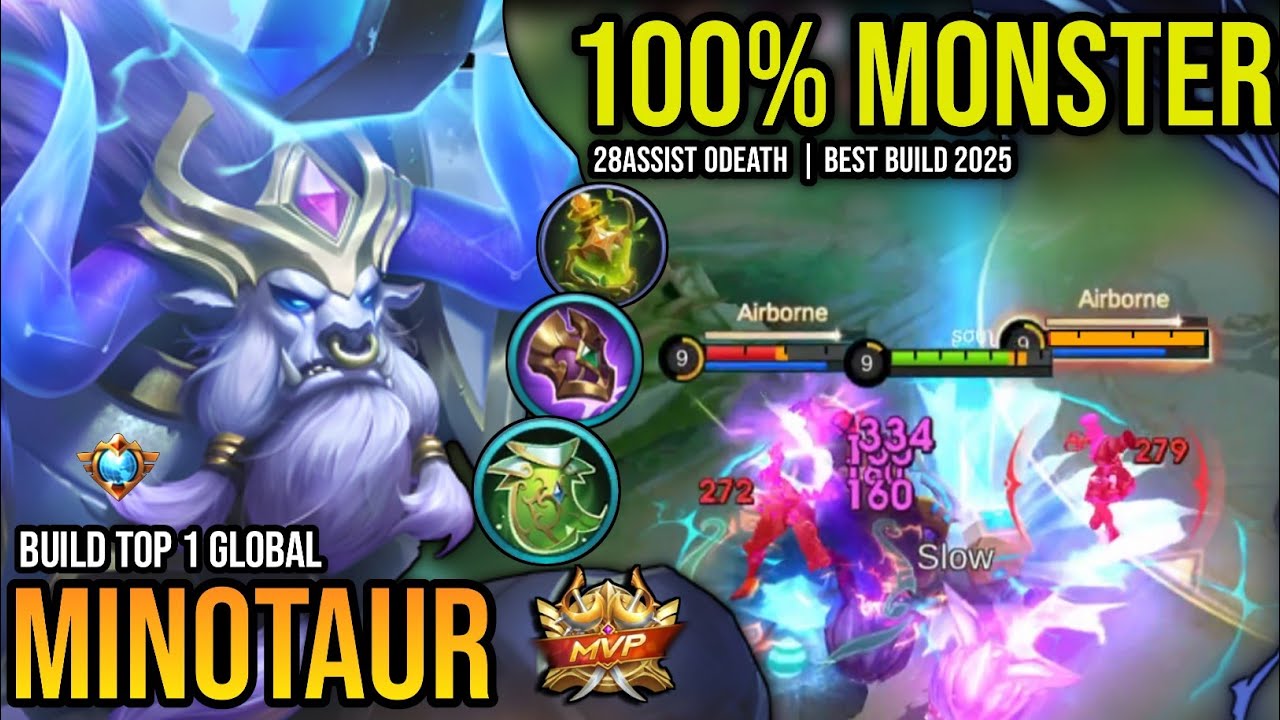 MINOTAUR BEST BUILD 2025 | BUILD TOP 1 GLOBAL MINOTAUR GAMEPLAY ...