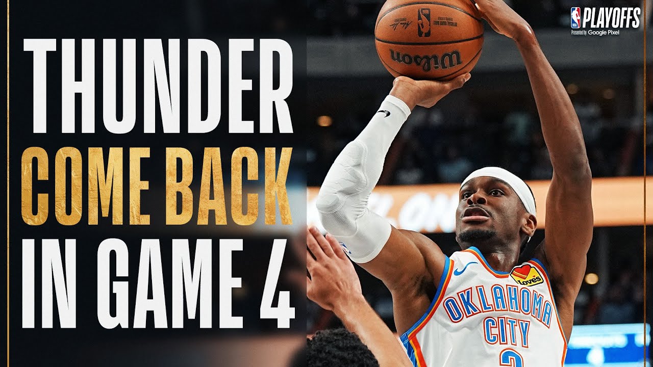 Thunder STORM back In 2nd Half To Even The Series 2-2! 👏 | May 13, 2024 ...