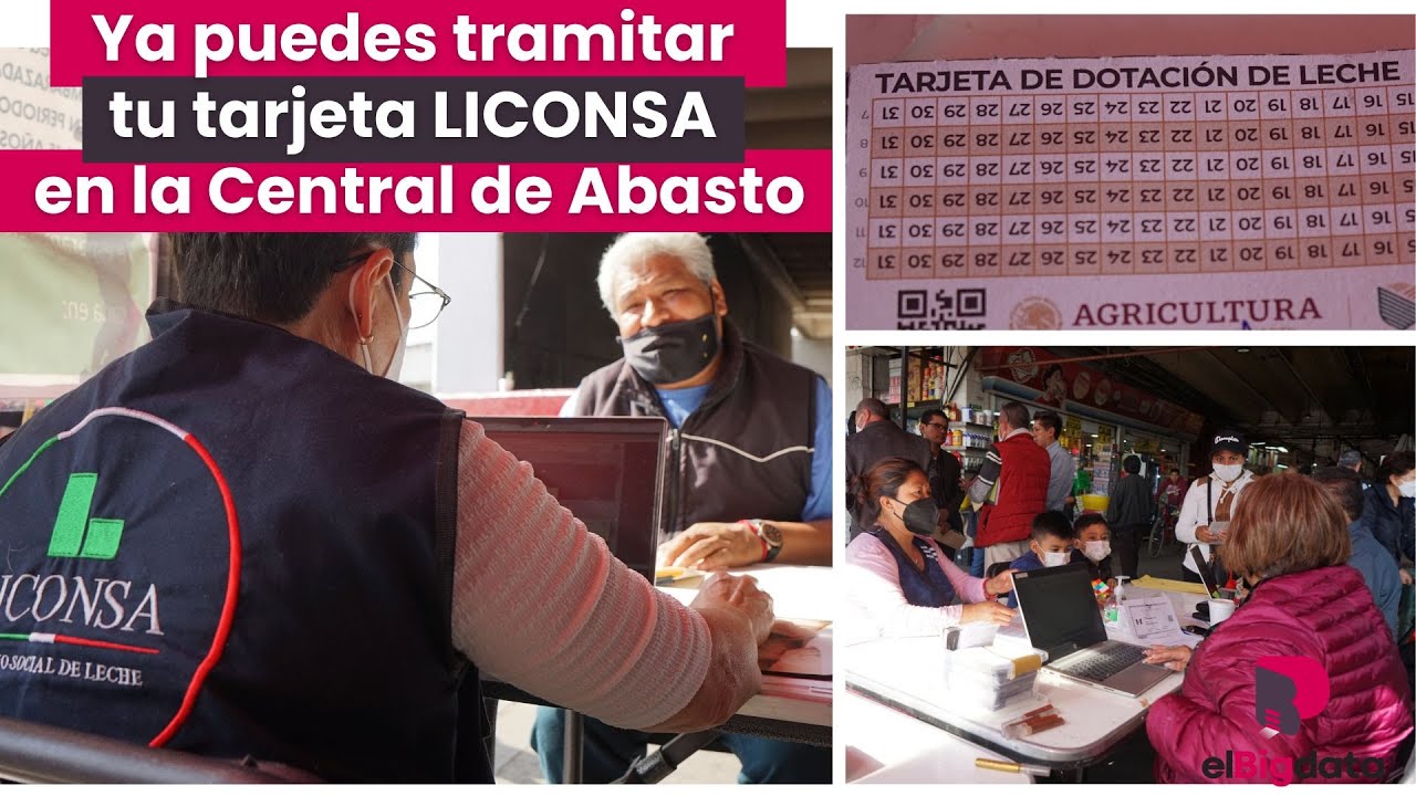 Ya puedes tramitar tu tarjeta LICONSA en la Central de Abasto - YouTube