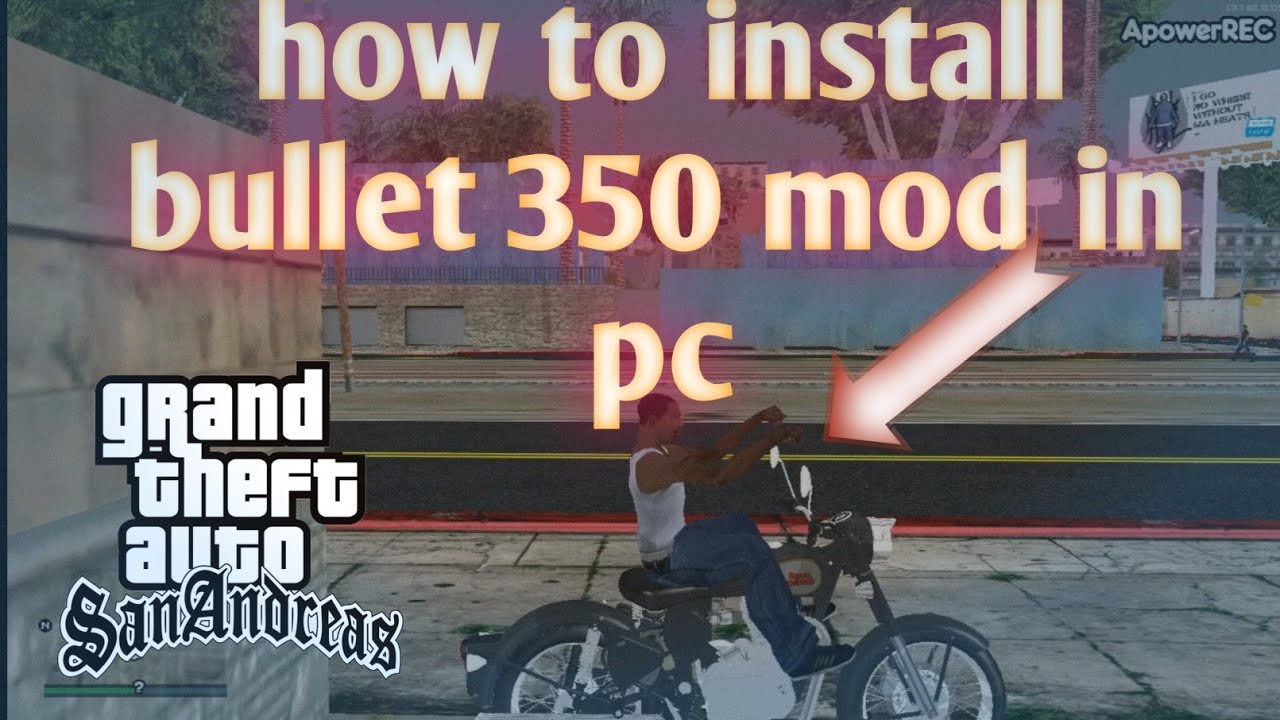 How to install bullet 350 mod in gta San Andreas for PC - YouTube