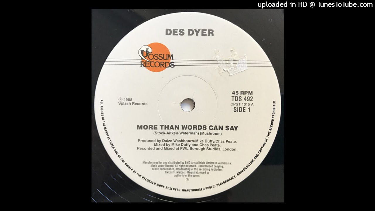 02. Only Love (Can Mend A Broken Heart) - Des Dyer - More Than Words ...