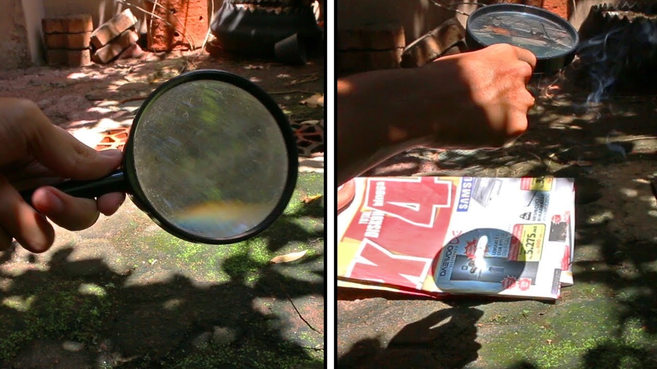 Things You Can Burn with Magnifying Glass + Sun - YouTube