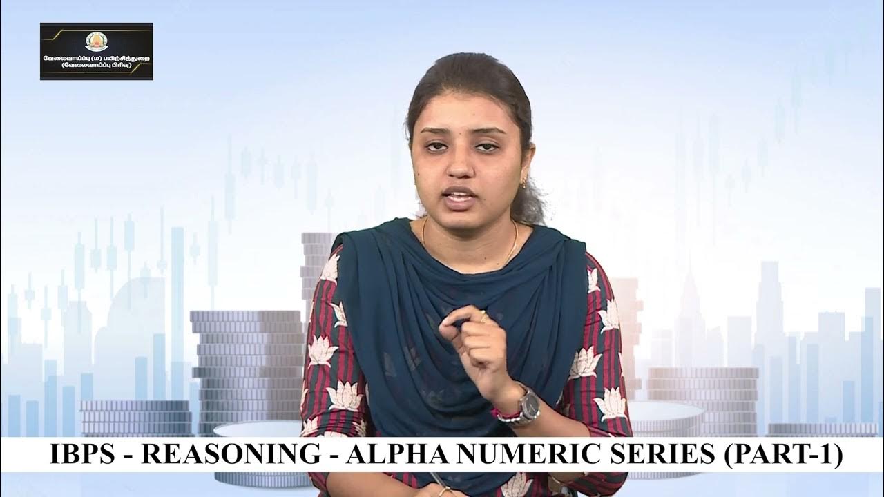 KALVI TV | IBPS | REASONING | ALPHA NUMERIC SERIES - PART - 01 | Ms. G. KAVYA - YouTube