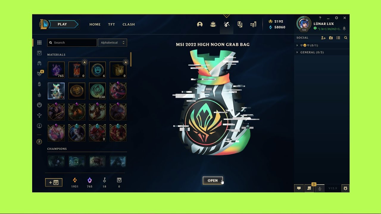 Opening MSI 2022 High Noon Pass Orbs & Grab Bag | League of Legends | 💛 ...