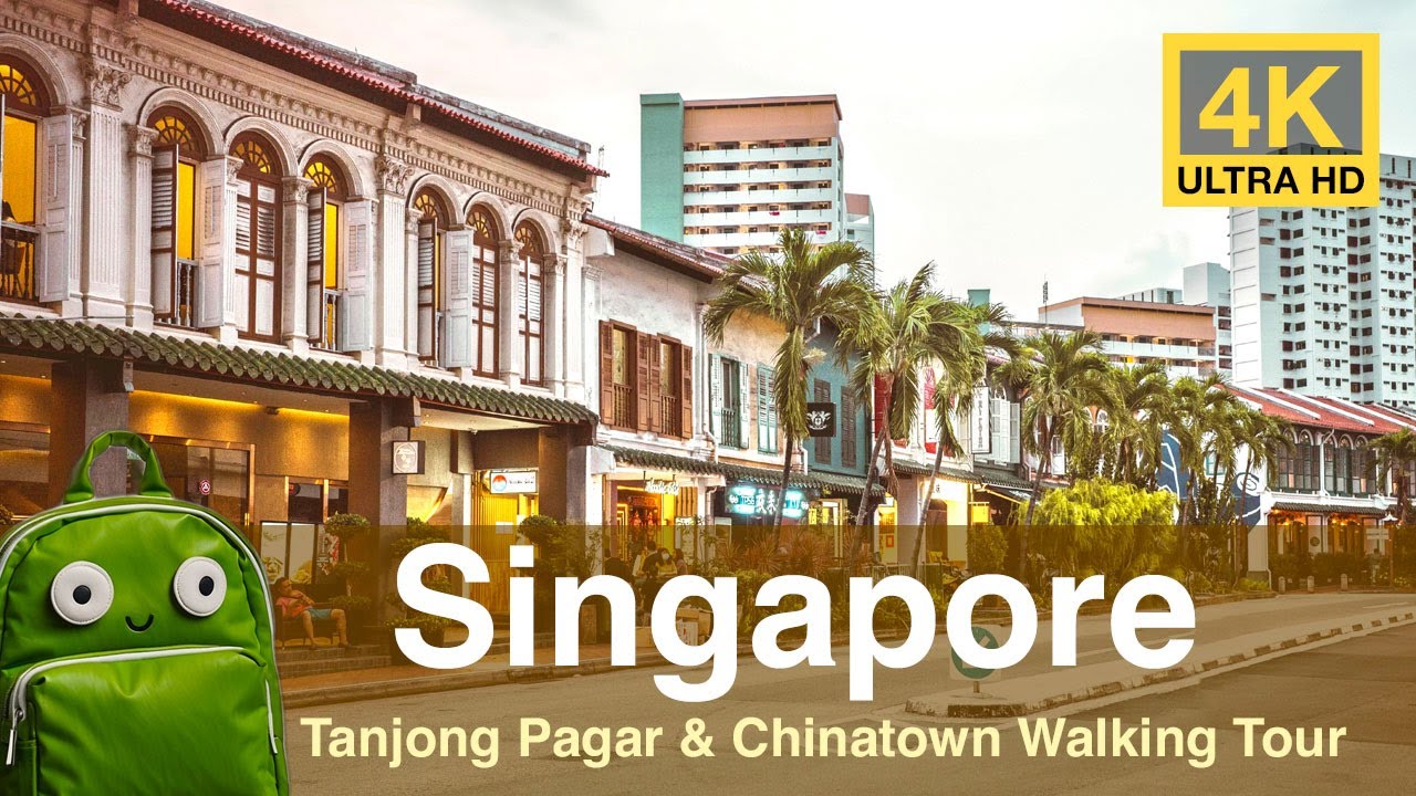Singapore Scenic Walk Tour - Tanjong Pagar & Chinatown [4K Ultra HD ...