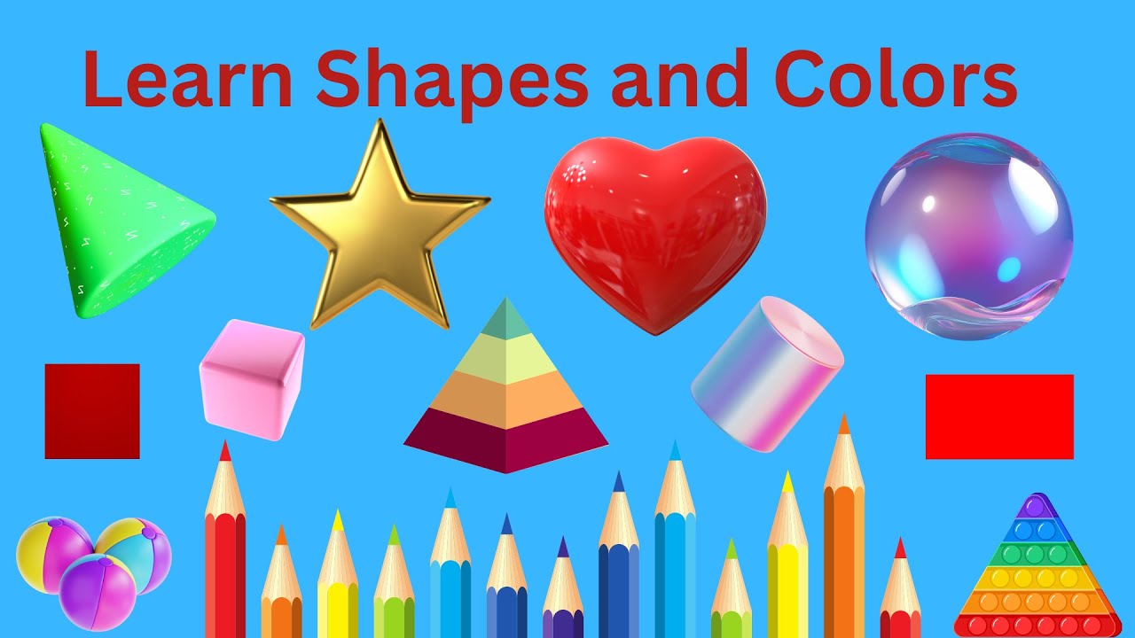 Learn Shapes and Colors for Kids & Toddlers | Kids Education Video ...