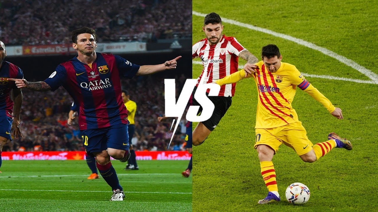 2015 vs 2021 Messi’s solo goal comparison vs Athletic Bilbao! - YouTube