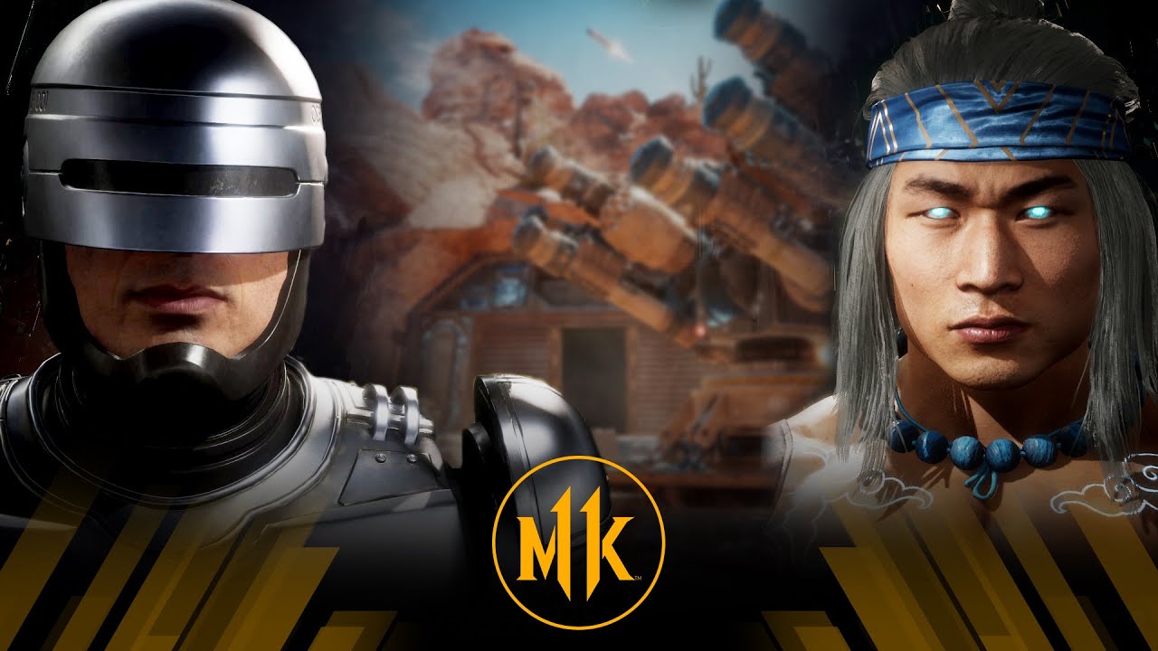 Mortal Kombat 11 - Robocop Vs Fire God Liu Kang (Very Hard) - YouTube