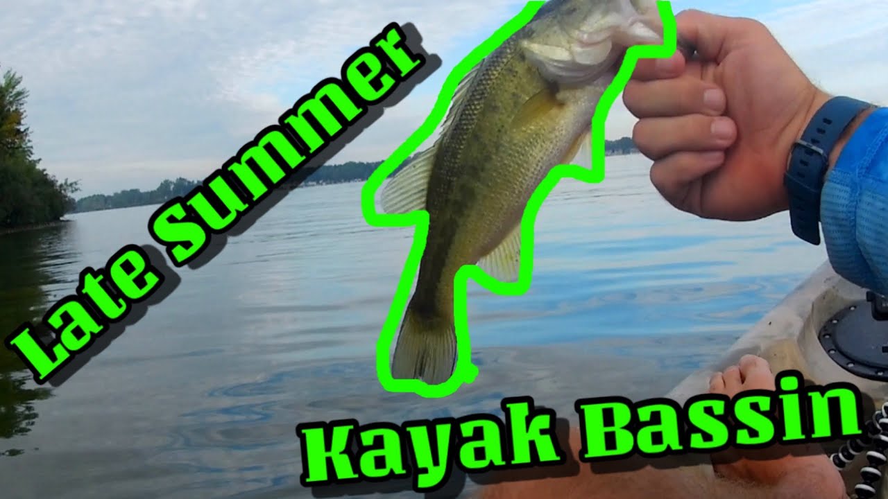 Marble Lake Michigan - Late Summer Kayak Bass Fishing - YouTube