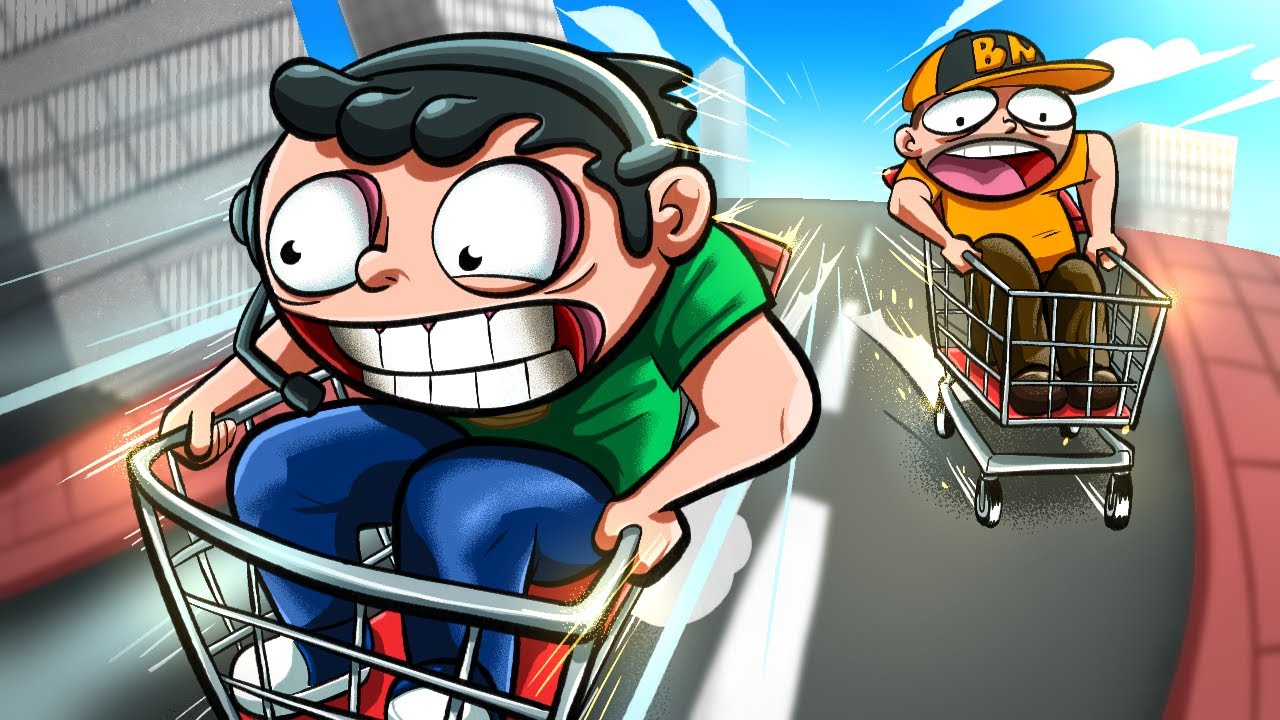 THIS SHOPPING CART RACING GAME IS AMAZING! - YouTube