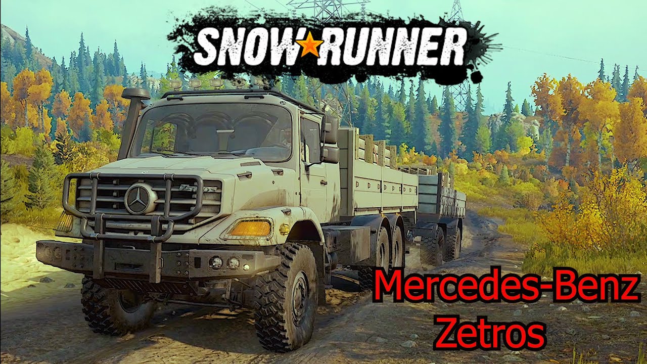 Snow Runner - Transporting Metal Beams Using the Mercedes-Benz Zetros ...