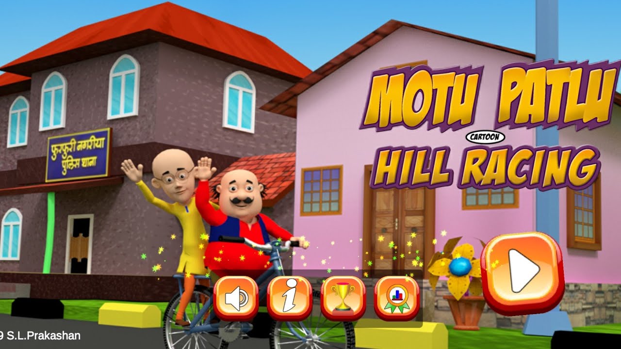 Motu patlu cycle game video mein || Motu patlu ka saikal game - YouTube