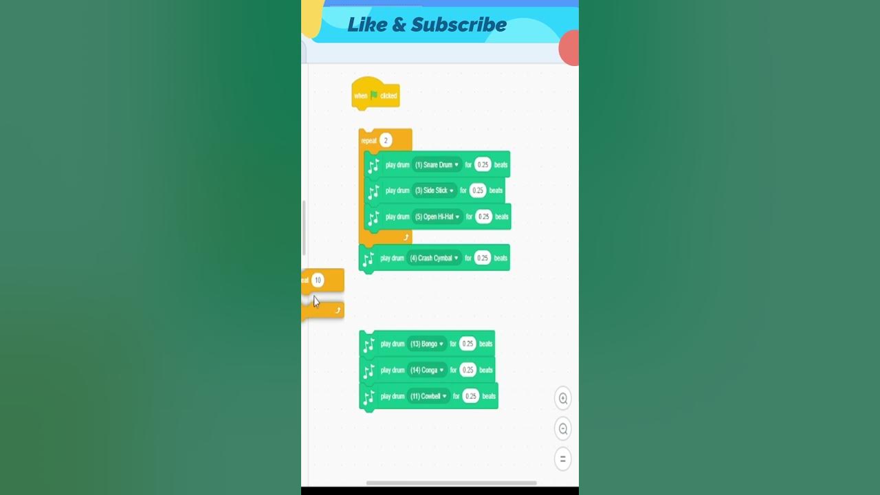 Beat the Drums with Scratch: A Programmed Music Experience || Scratch ...