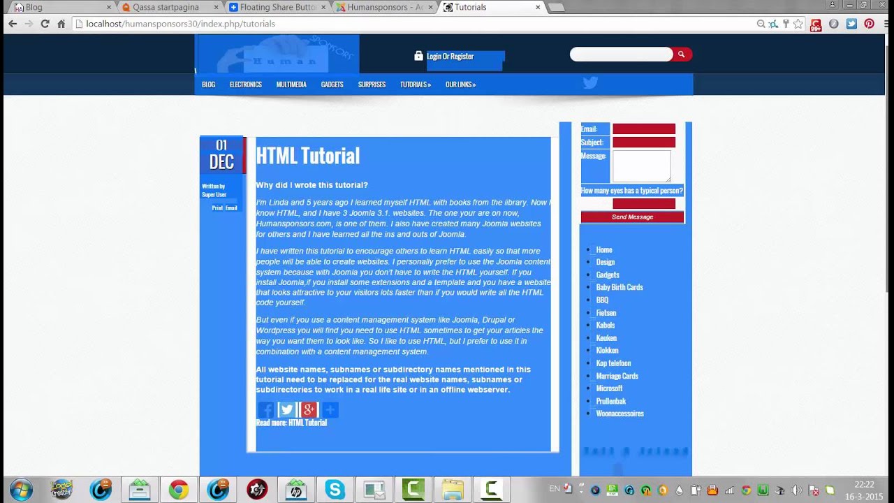 How To Add Social Share Buttons To Your Joomla Articles YouTube How To Add Social Share Buttons To Your Joomla Articles YouTube