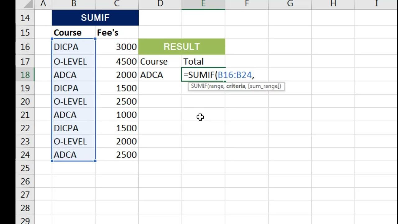 Master the SUMIF Formula in Excel: A Comprehensive Guide! - YouTube