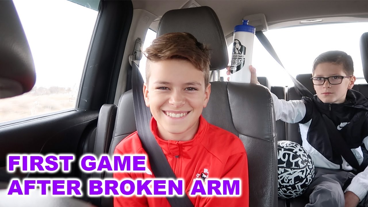 BROKEN ARM HEALED | FIRST GAME BACK AFTER BREAKING ARM AT FRIENDS HOUSE ...