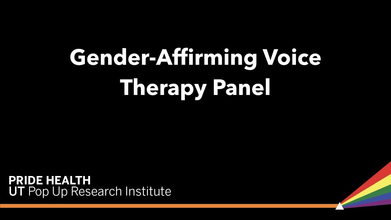 Gender-Affirming Voice Therapy Panel - YouTube