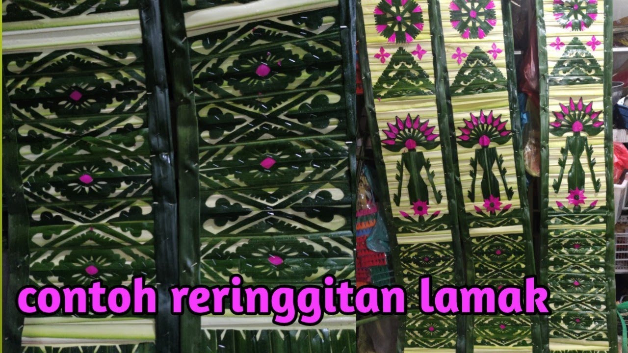 Contoh reringgitan lamak untuk ukuran 1,5m - YouTube