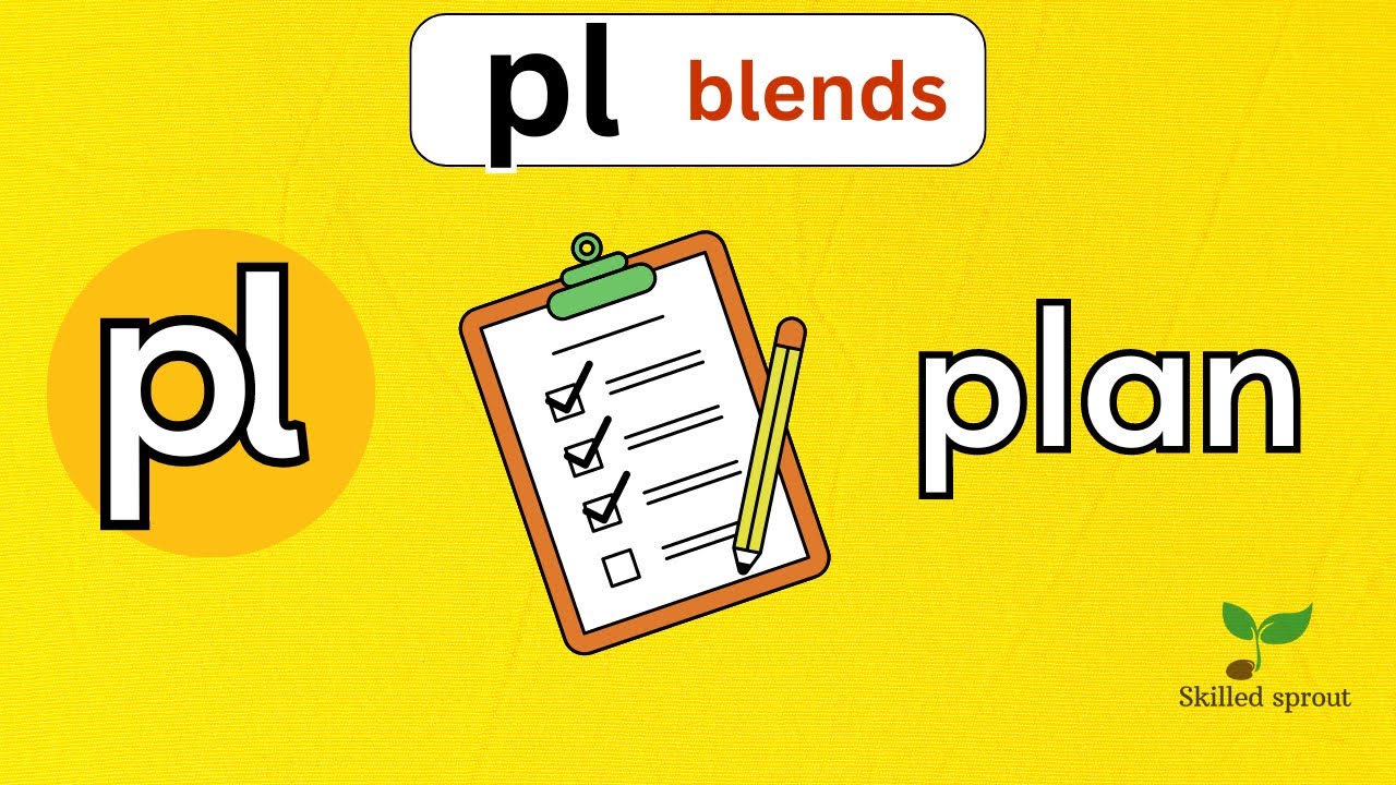 pl blend words | PL Consonant Blend | ABC Phonics | Skilled Sprout ...
