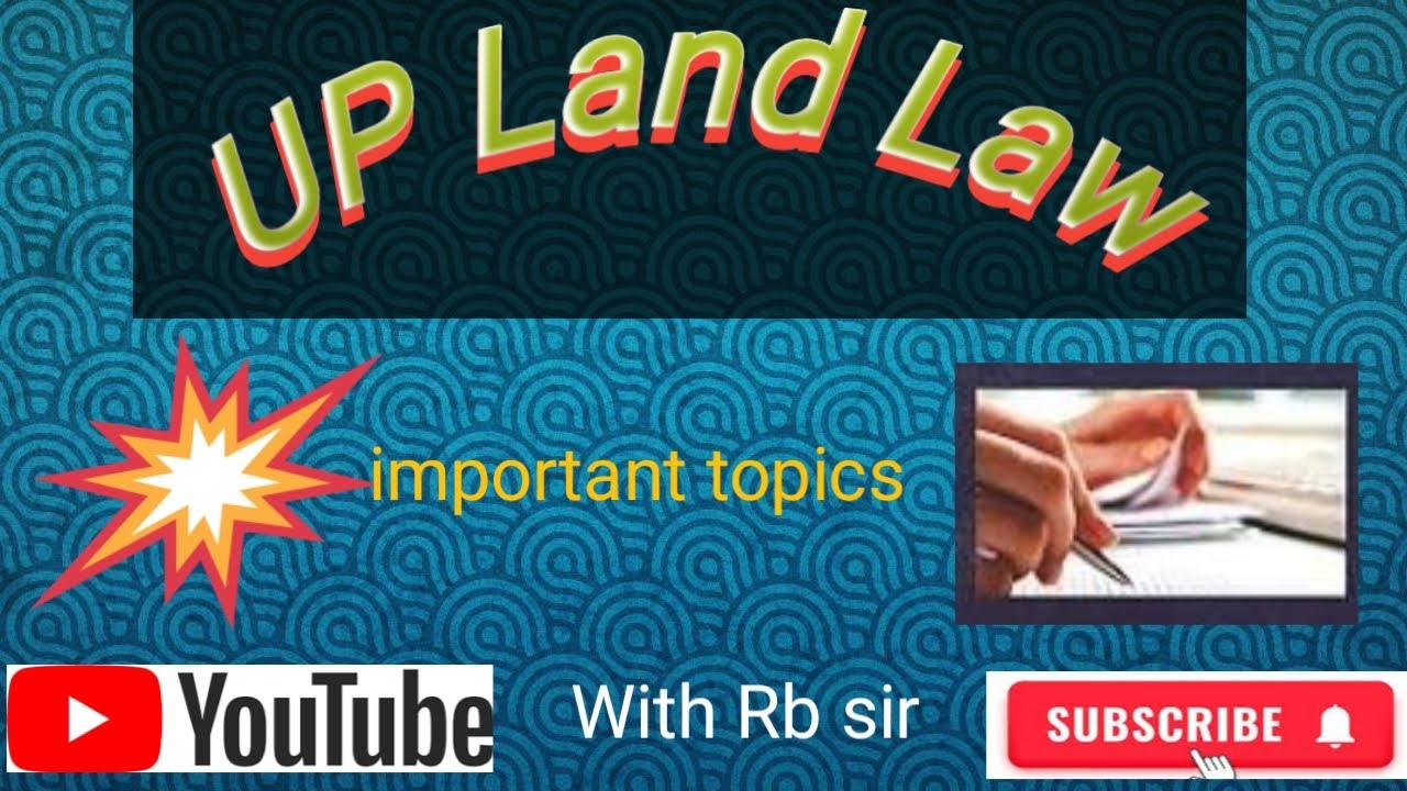 Up Land Law Up Revenue Code 2006 उत्तर प्रदेश राजस्व संहिता 2006 भूमि