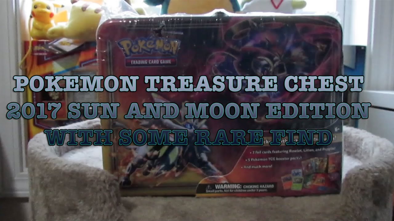 POKEMON - OPENING A POKEMON TCG TREASURE CHEST 2017 SUN AND MOON ...