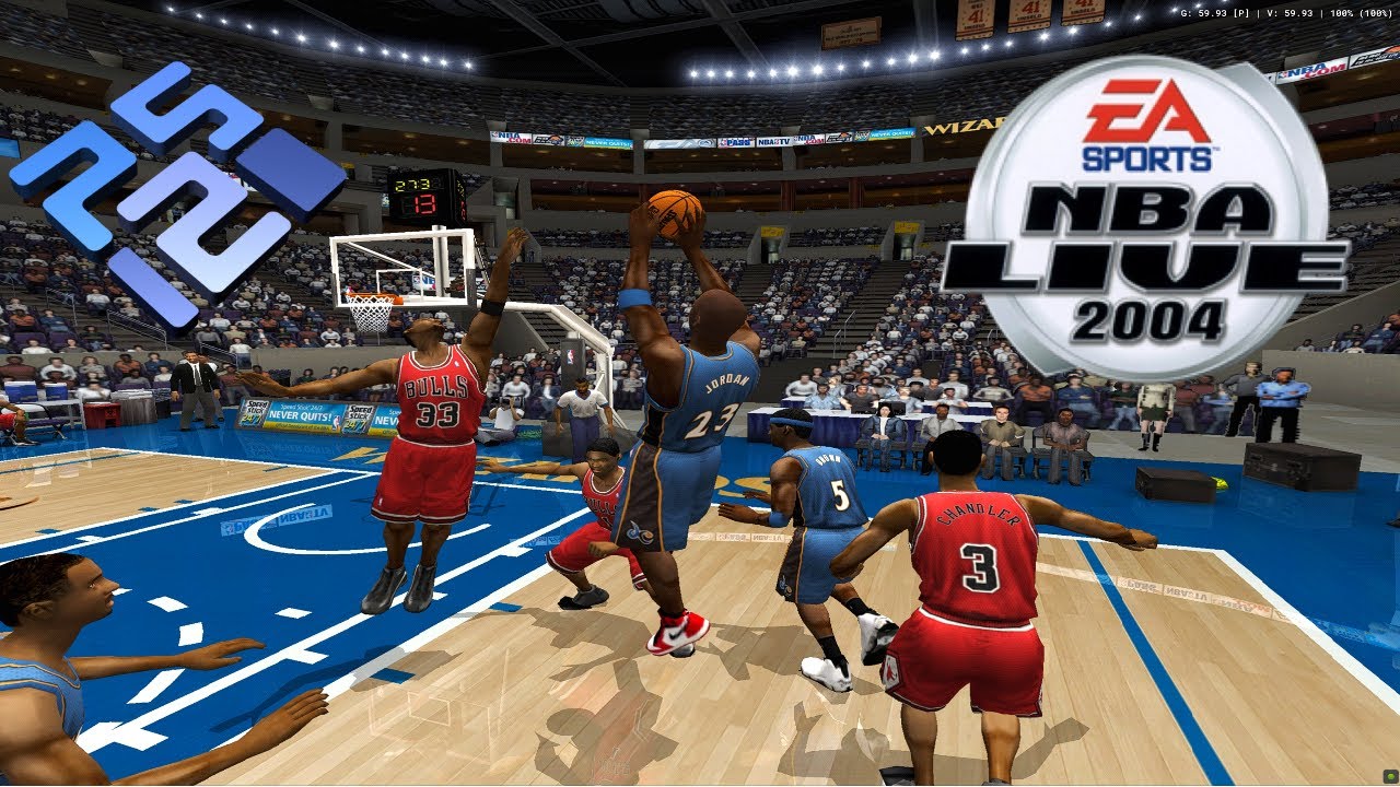 Washington Wizards VS Chicago Bulls Nba Live 2004 Ps2 (PCSX2) - YouTube