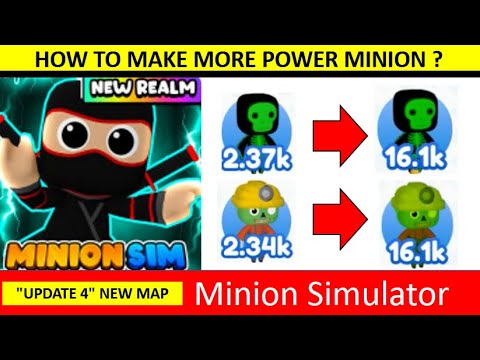 How to make more power minion in Minion Simulator Roblox | update 4 ...