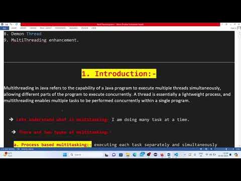 #103- Introduction Multi Threading | Multi Threading in Java | Complete Java - YouTube