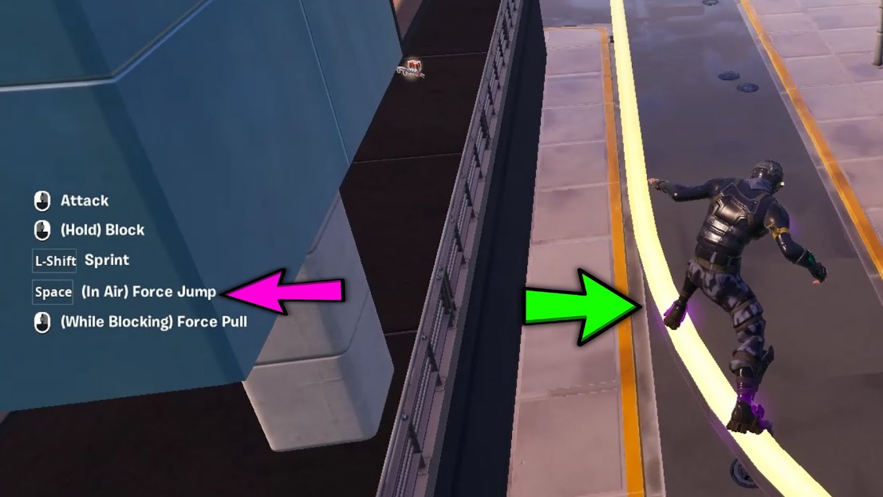 Force Jump onto or off a grind rail - YouTube