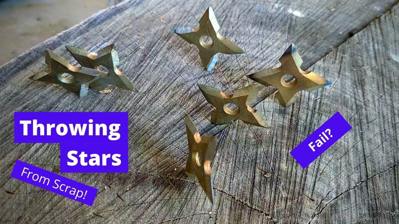 Making Throwing Stars From Scrap Steel YouTube making-throwing-stars-from-scrap-steel-youtube