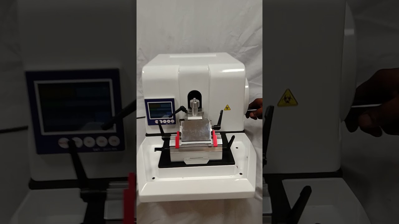 semi automatic microtome sectioning video - YouTube