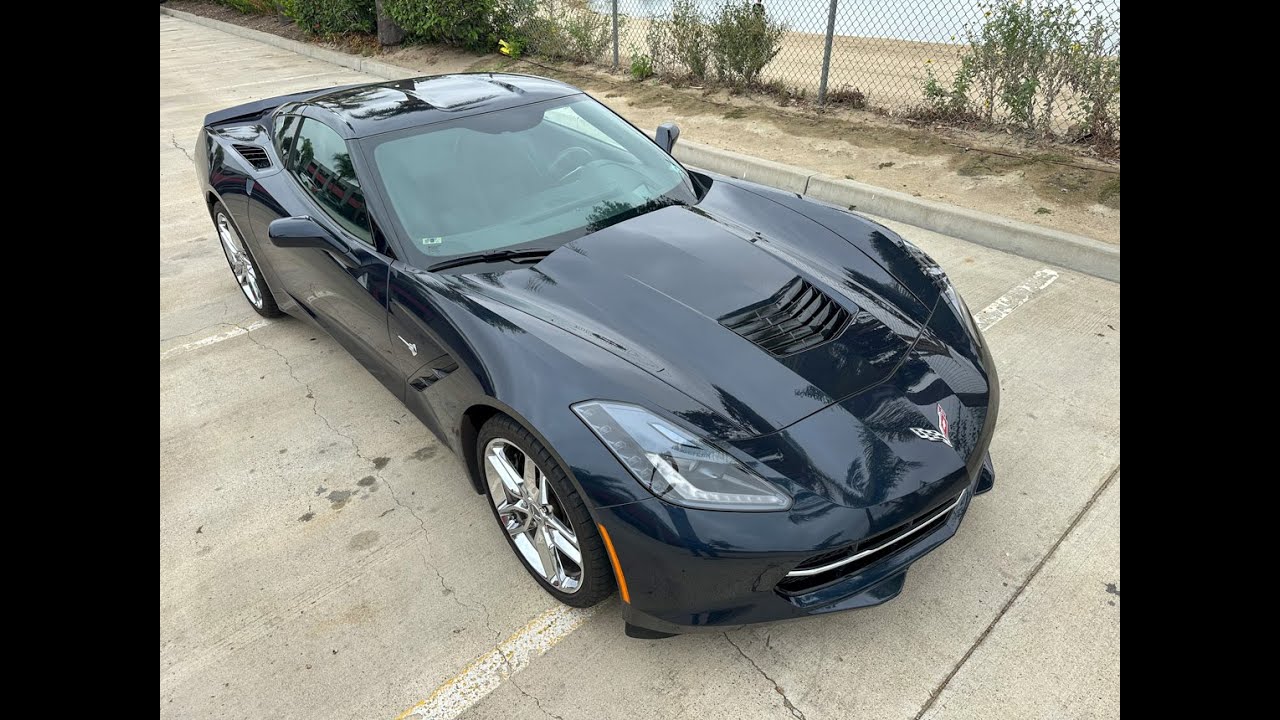 SOLD 2014 Night Race Blue Corvette Z51, 3LT Coupe! - YouTube