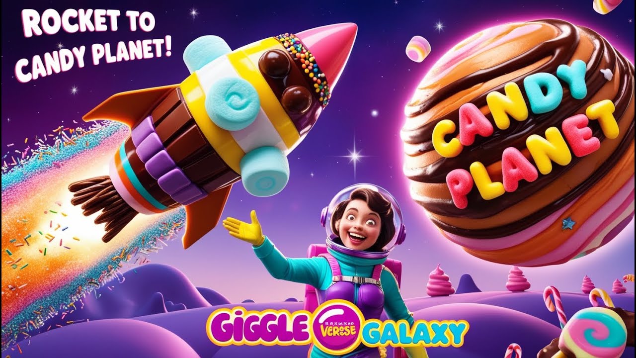 🚀 Rocket to Candy Planet! | Fun Kids Poem About Adventure & Learning ...